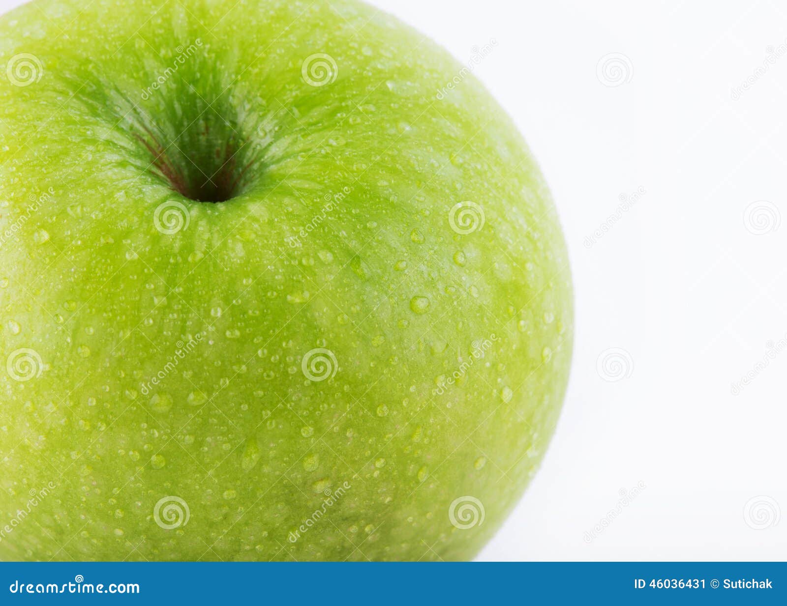 Apple Fruit with Water Drops Isolated Stock Image - Image of isolated ...