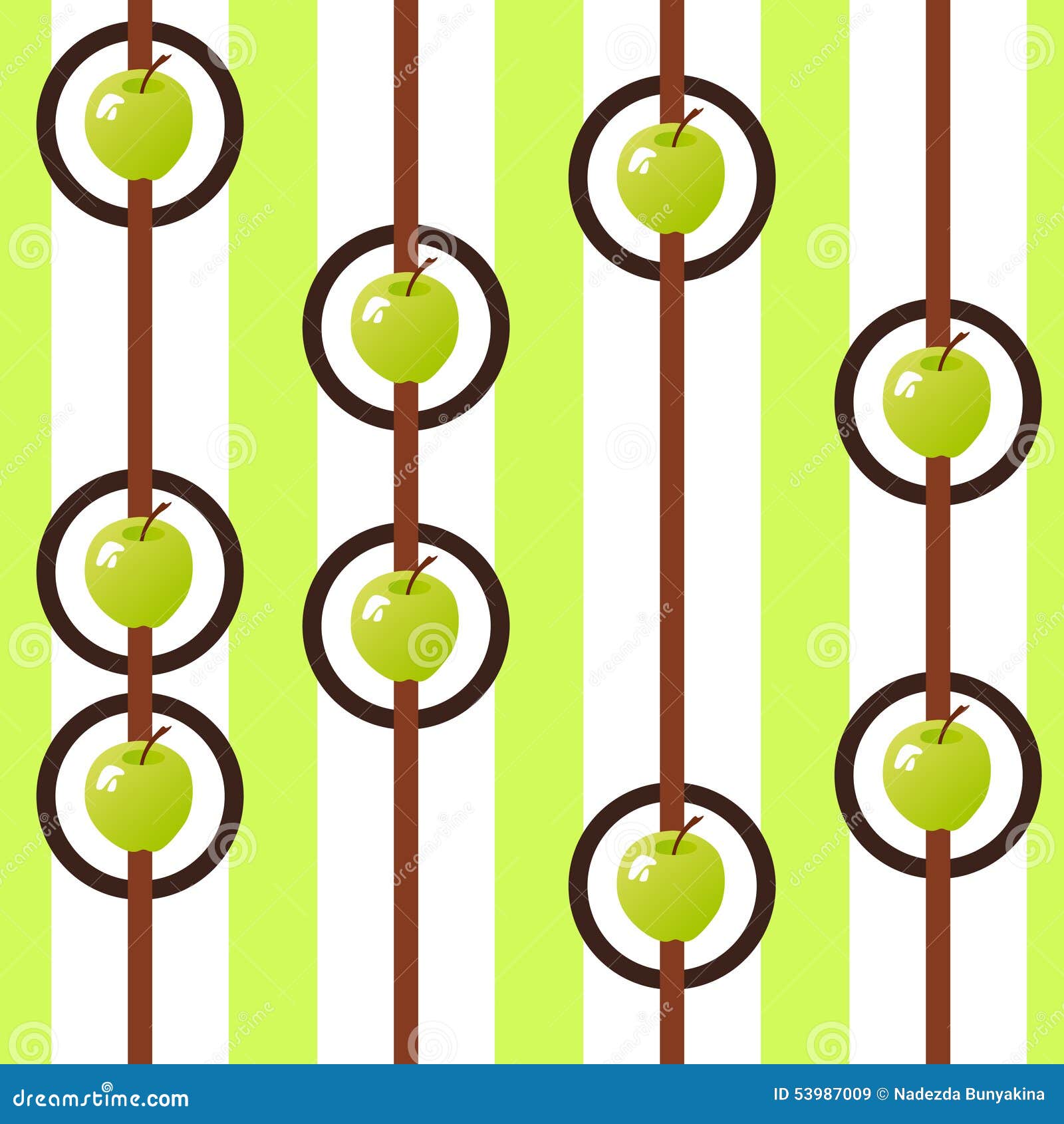 Apple geometric pattern stock vector. Illustration of ornament - 53987009