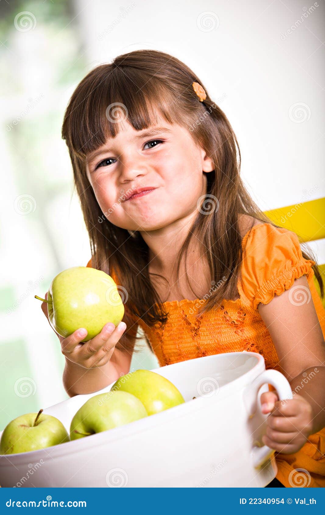 Apple girl stock photo. Image of healthy, freshness, diet - 22340954