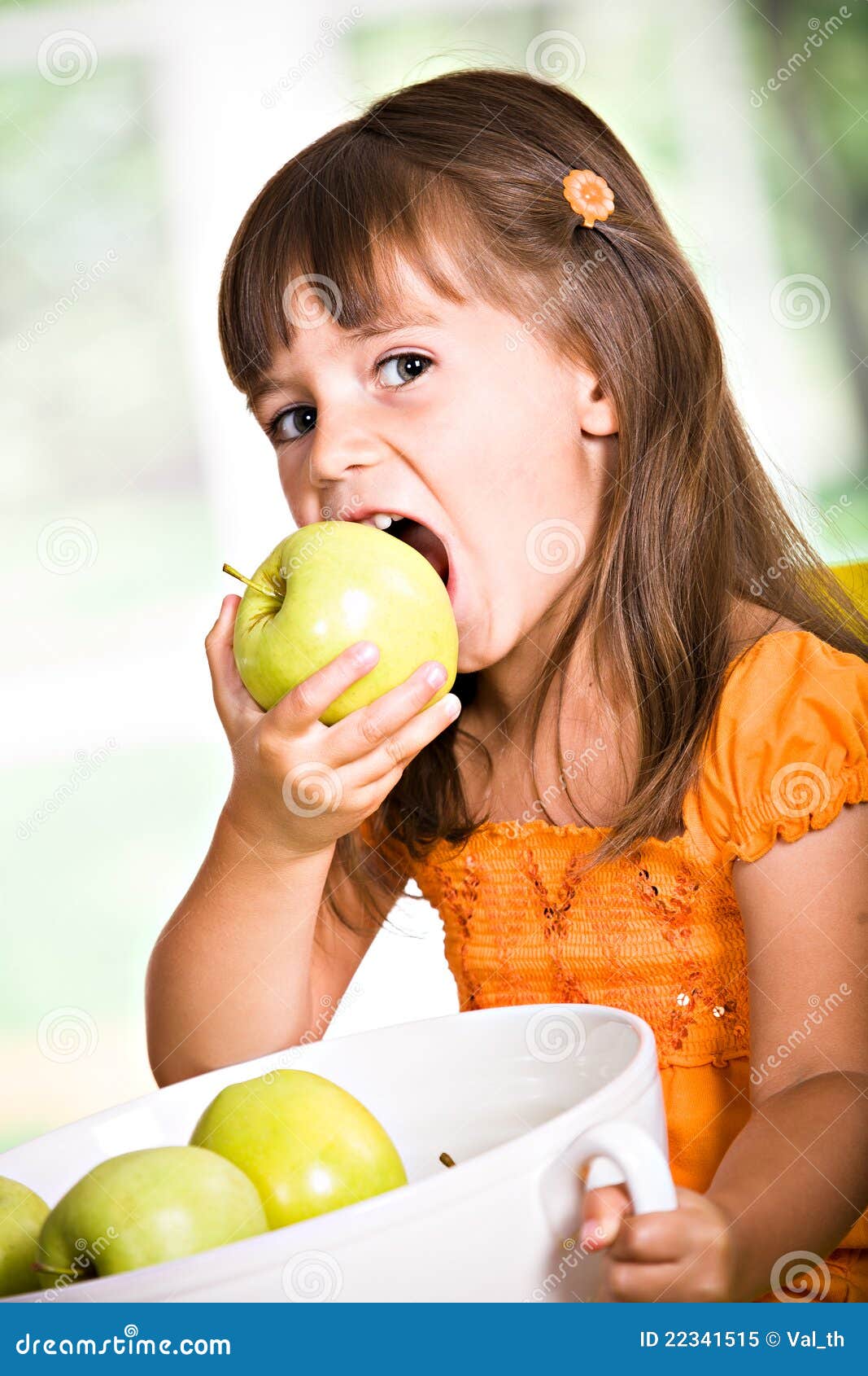 Apple girl stock image. Image of female, green, freshness - 22341515