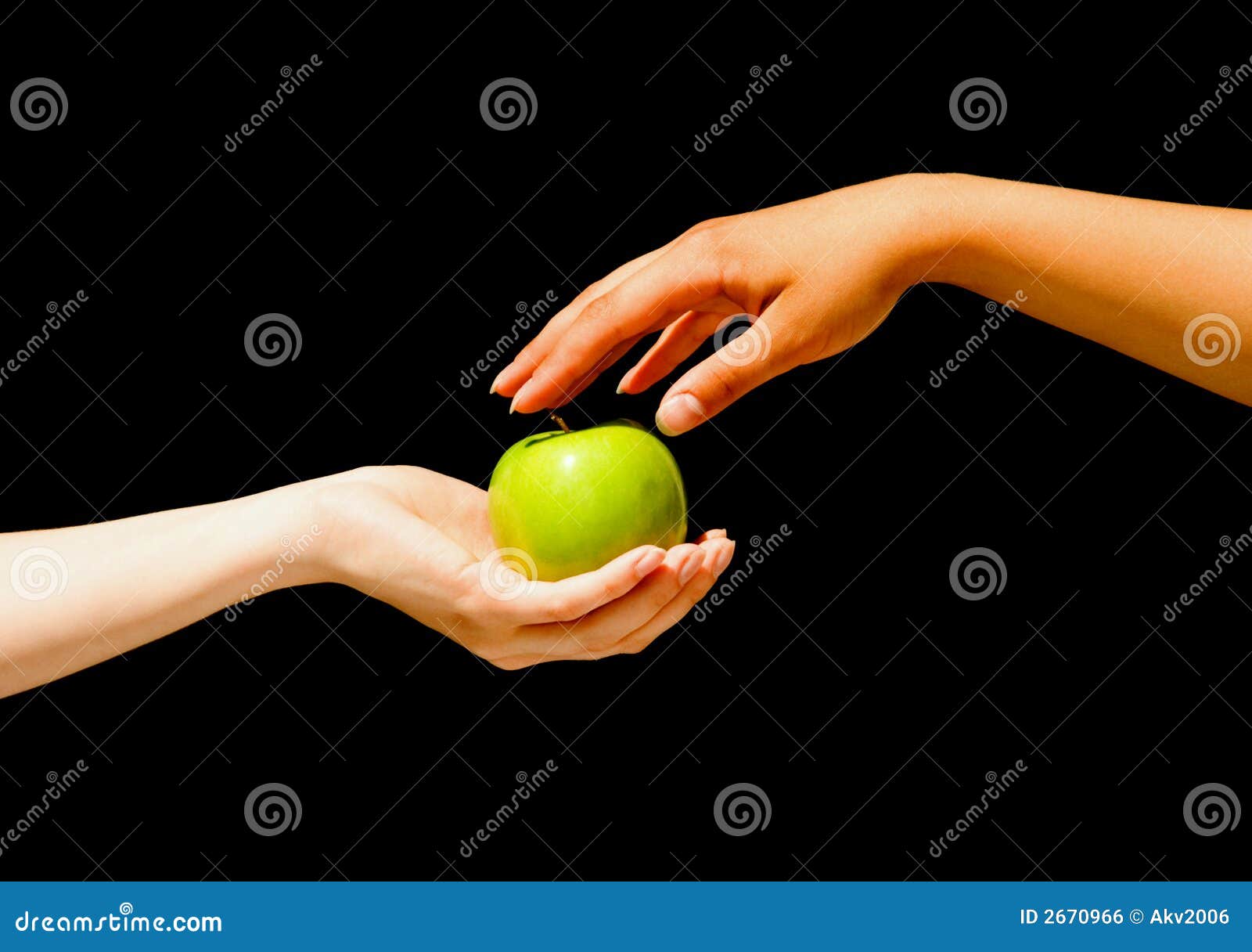 Apple giving concept stock photo. Image of green, allegory - 2670966