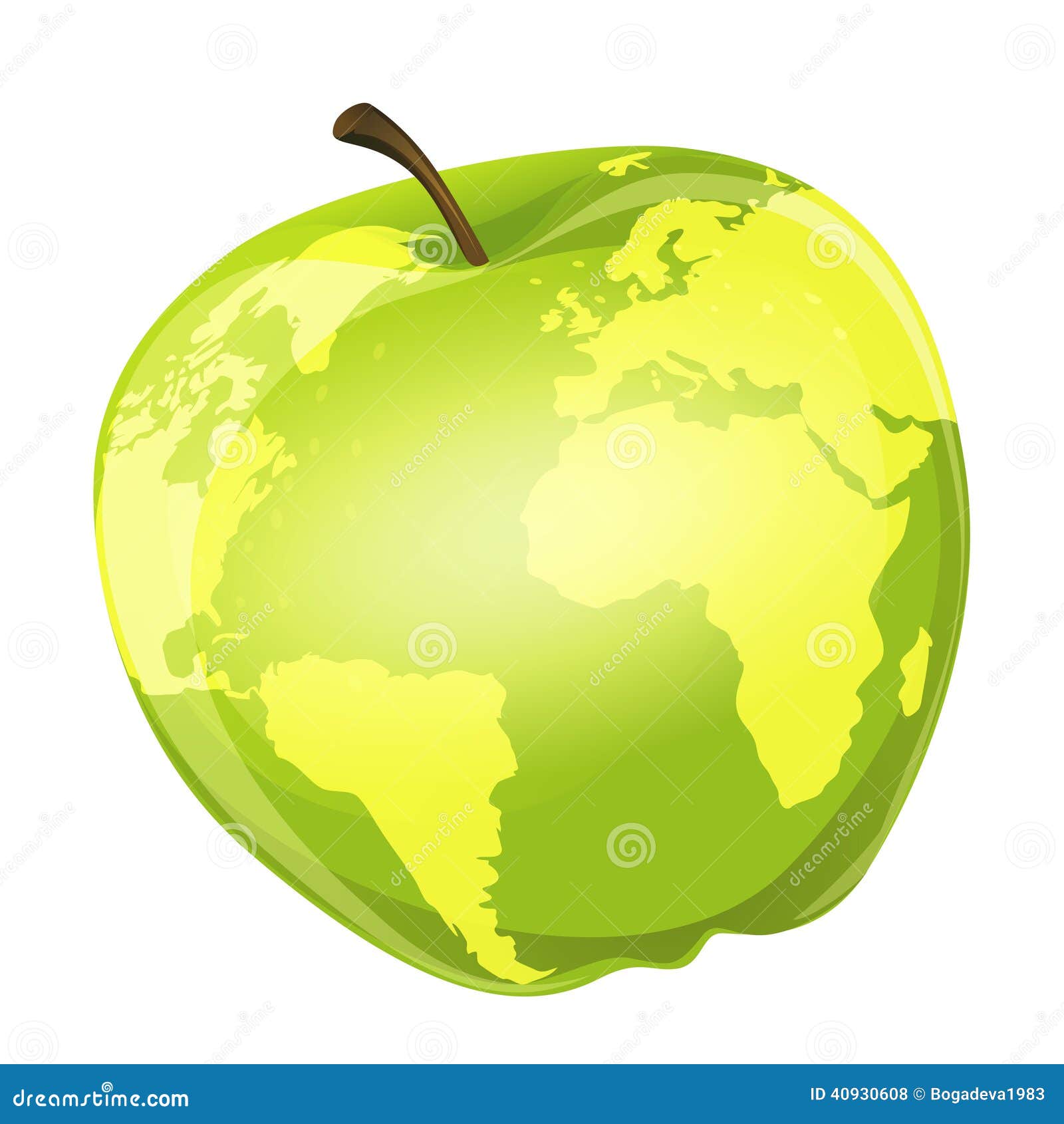Apple globe stock vector. Illustration of square, decoration - 40930608