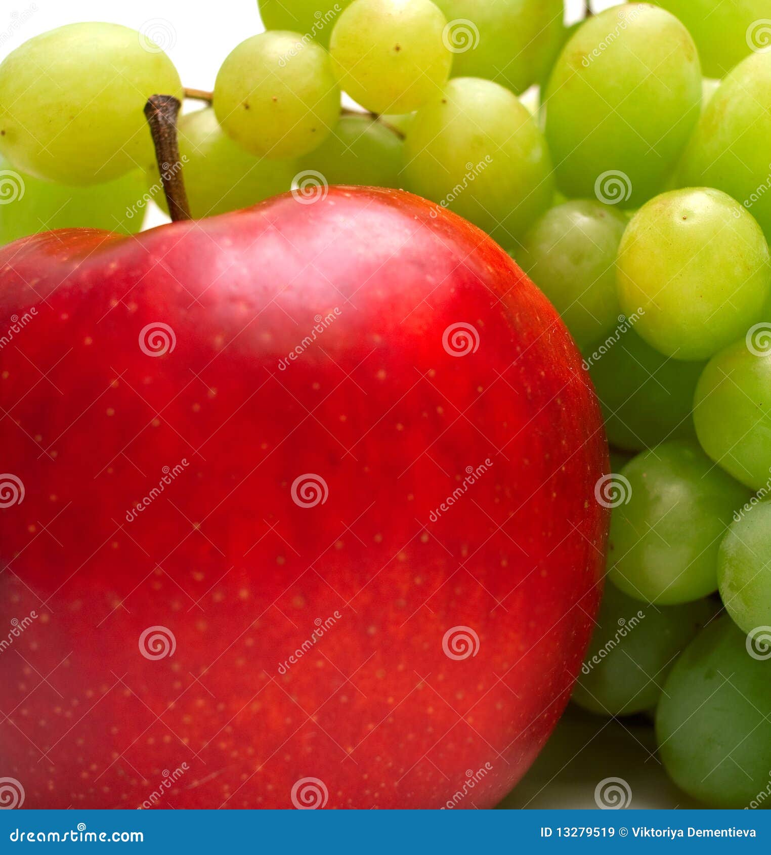 Apple and grapes stock image. Image of fresh, food, apple - 13279519