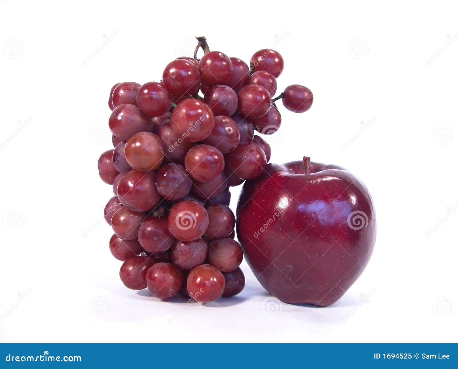 Apple and Grapes stock image. Image of orange, nature - 1694525
