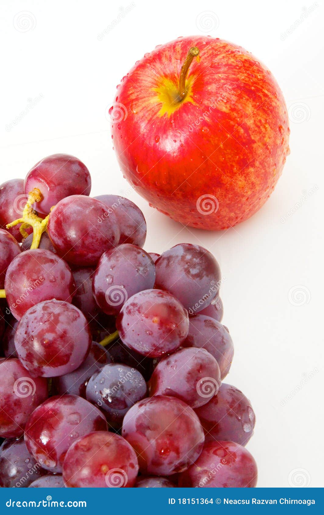 Apple and grapes stock photo. Image of assortment, apple - 18151364