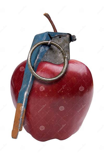 Apple Grenade stock photo. Image of fight, diet, metal - 5014476