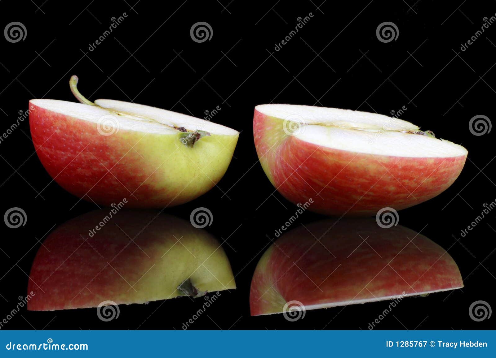 Apple halves stock image. Image of organic, food, grocery - 1285767