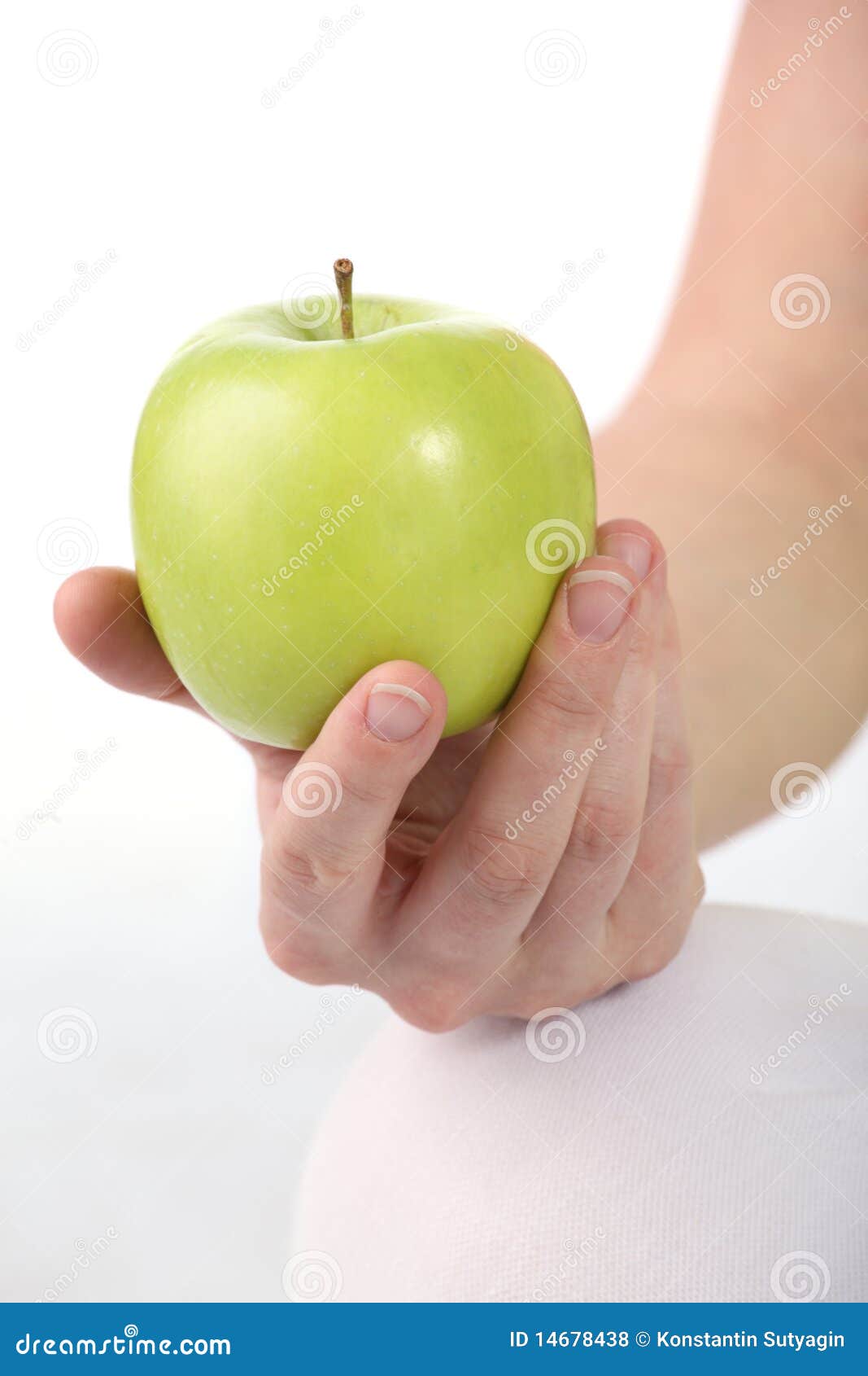 Apple in hand stock photo. Image of nutrient, detail - 14678438