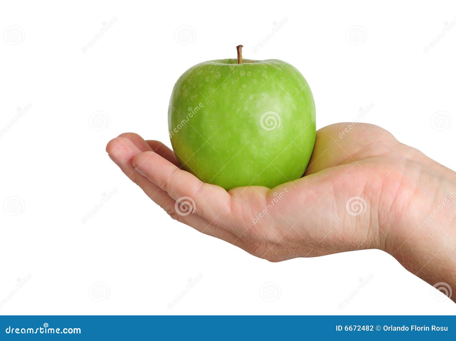 Apple in hand stock photo. Image of apple, diet, nutrition - 6672482