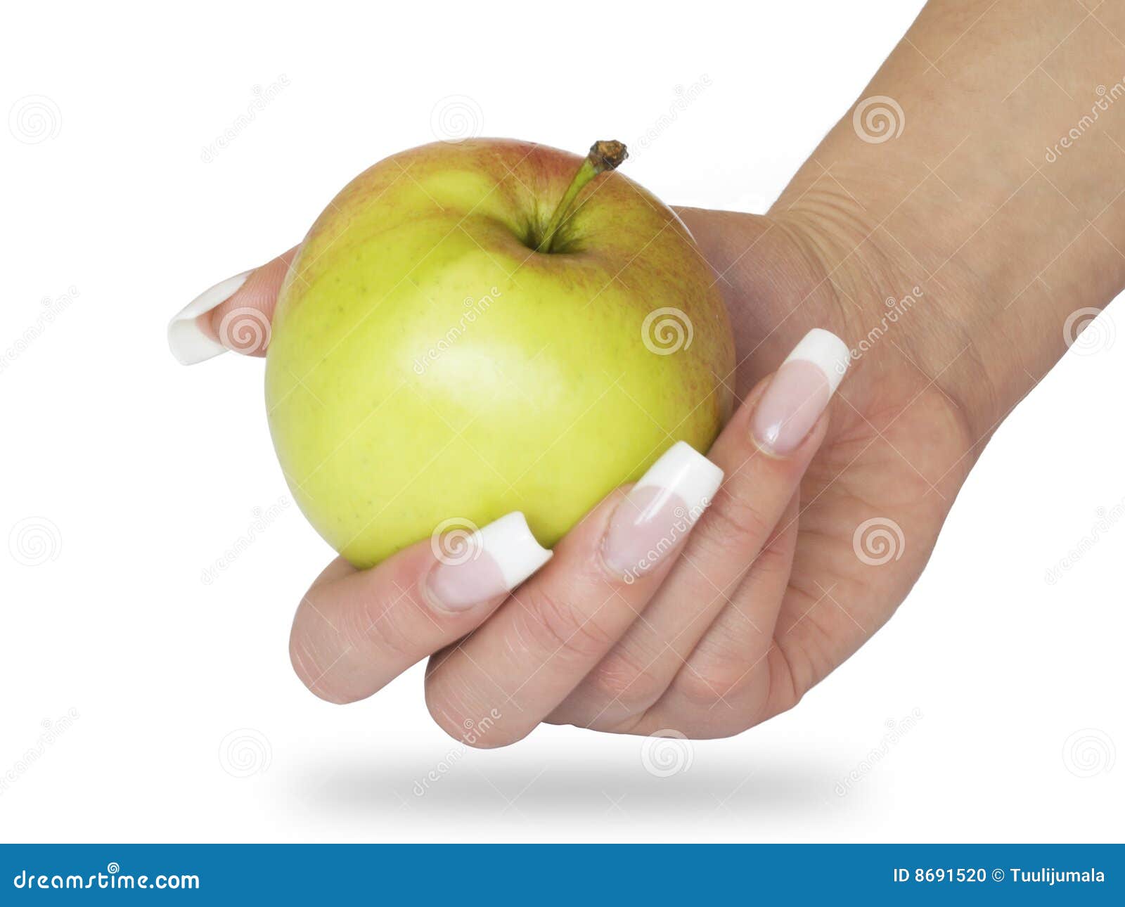 Apple in hand stock photo. Image of holding, lifestyle - 8691520