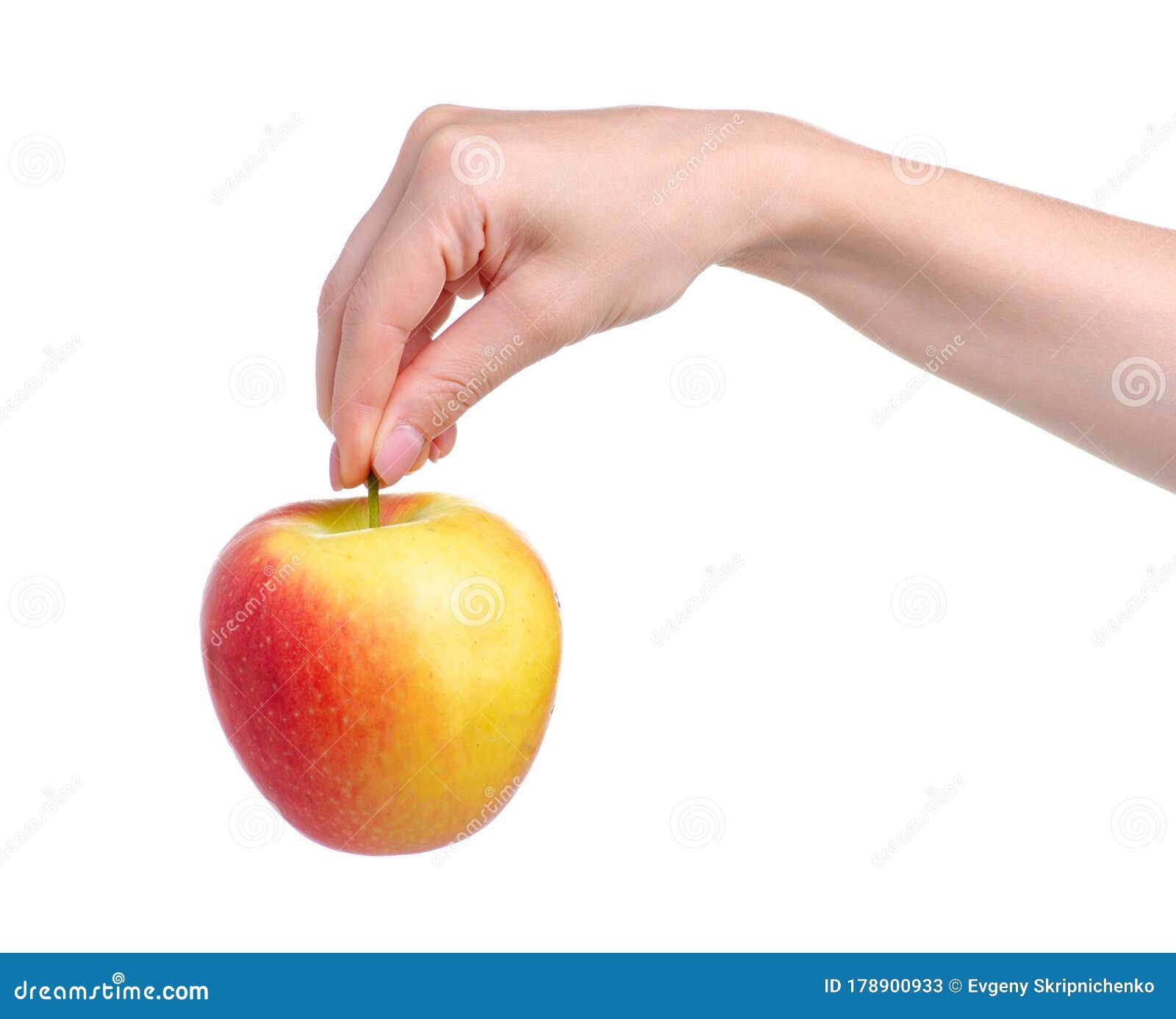 Apple in hand stock image. Image of fresh, dieting, healthy - 178900933