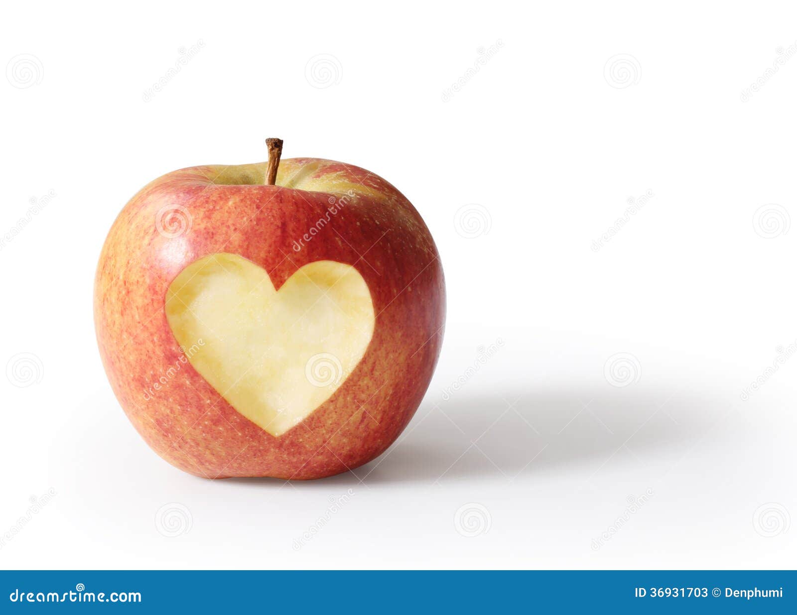 Apple with heart shape stock image. Image of healthy - 36931703