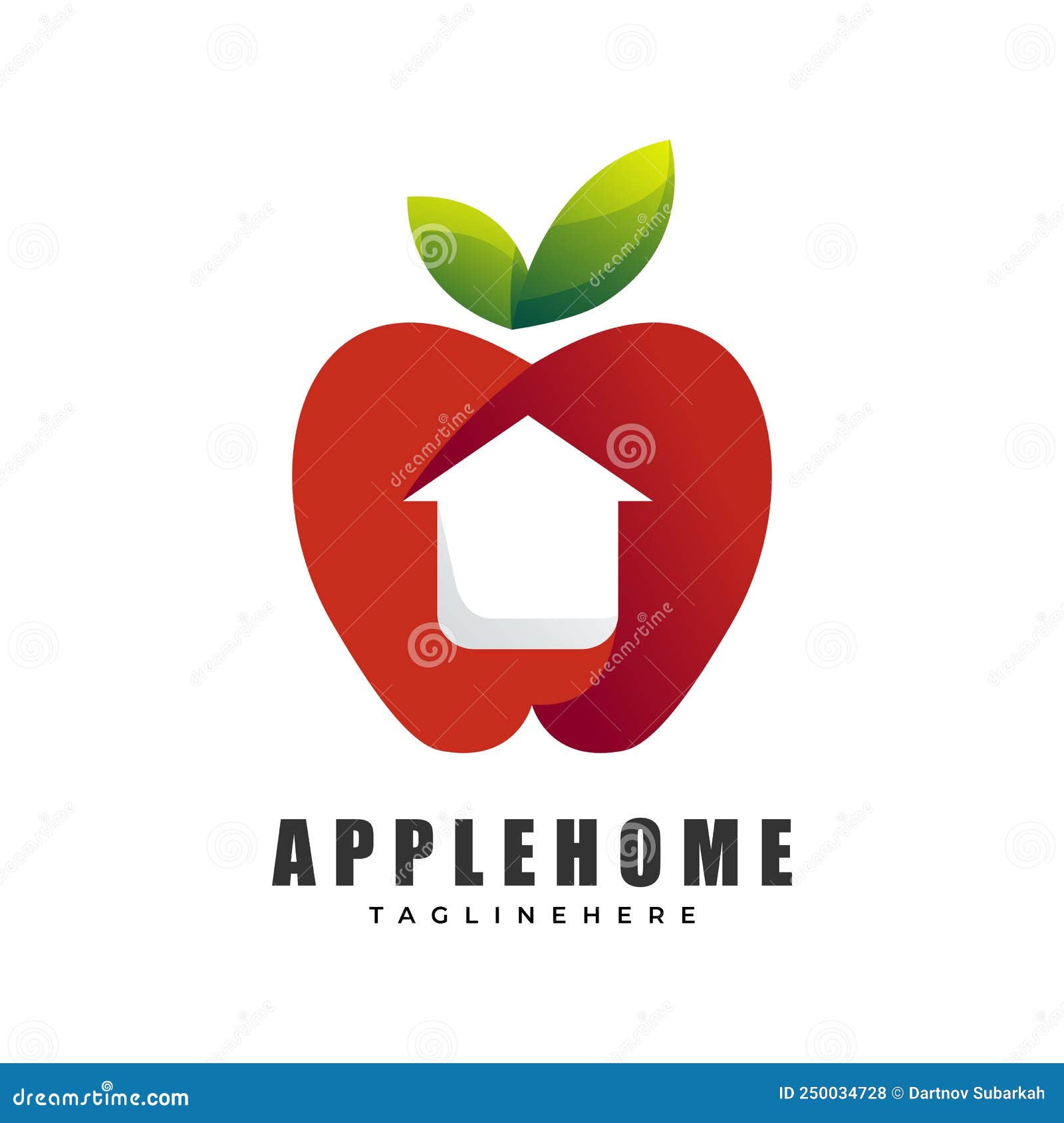 Apple home colorful logo stock photo. Image of logo - 250034728