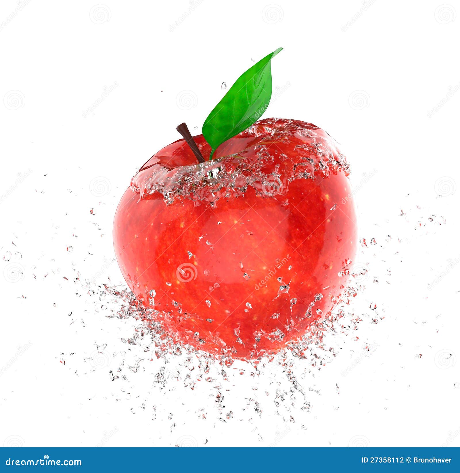 Apple ice stock illustration. Illustration of natural - 27358112