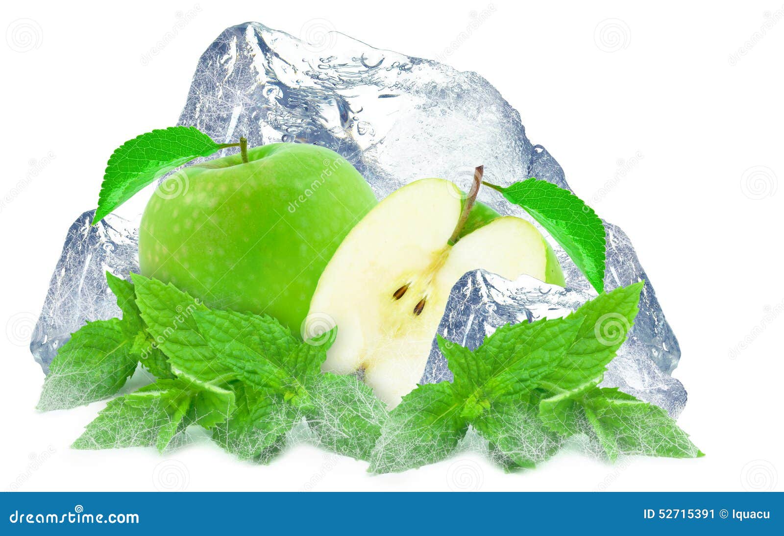 Apple stock image. Image of cube, water, green, abstract - 52715391