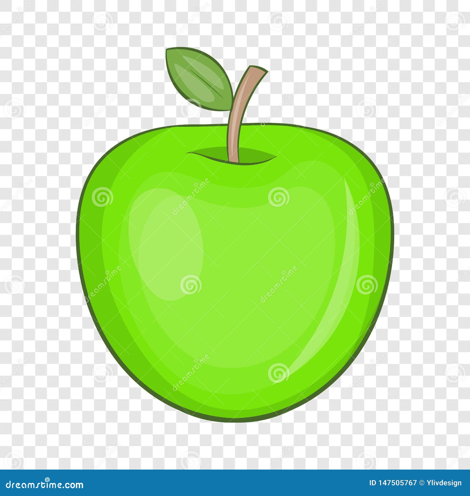 Apple icon, cartoon style stock vector. Illustration of delicious ...