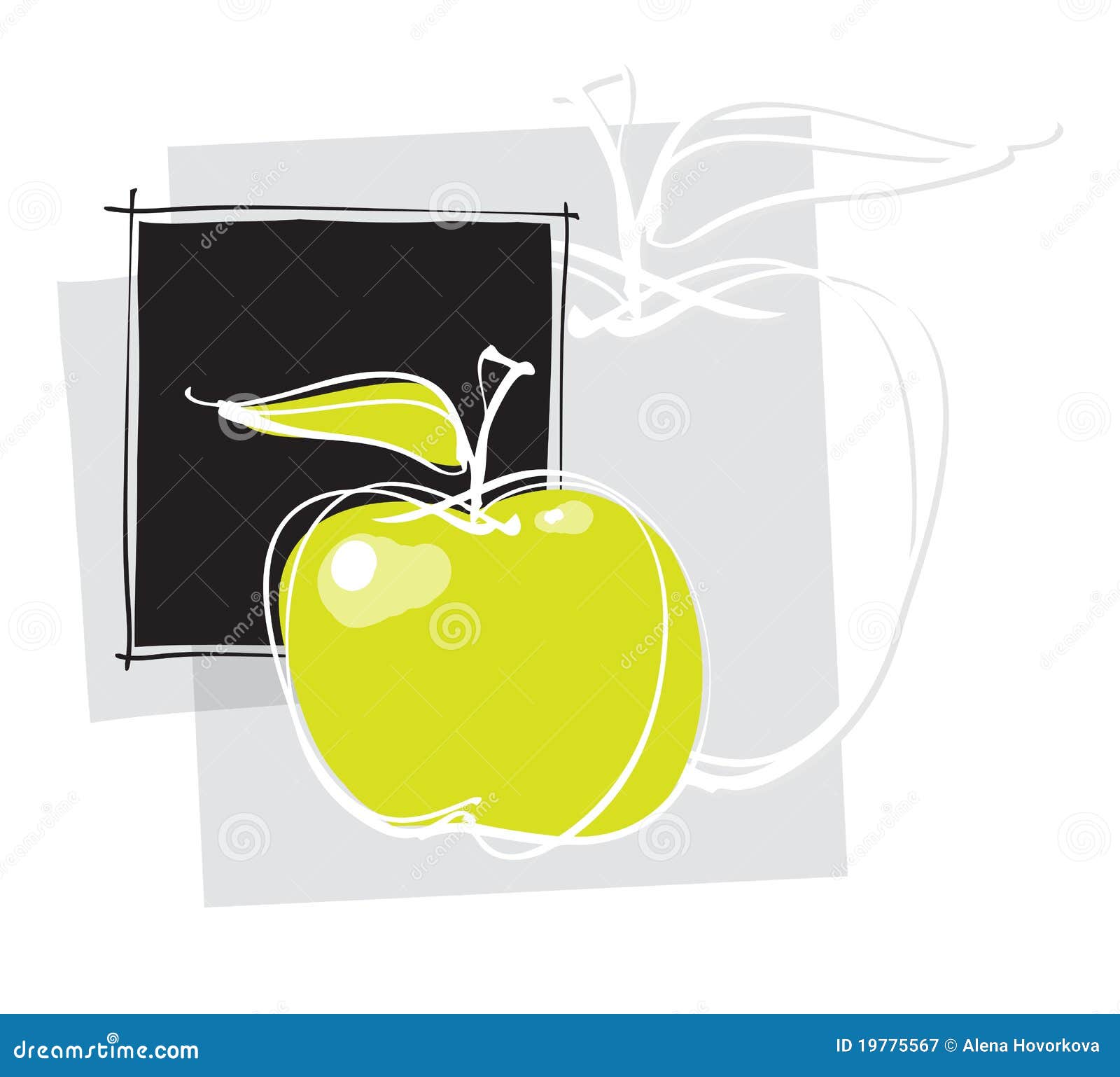 Apple icon, page layout stock illustration. Illustration of information ...