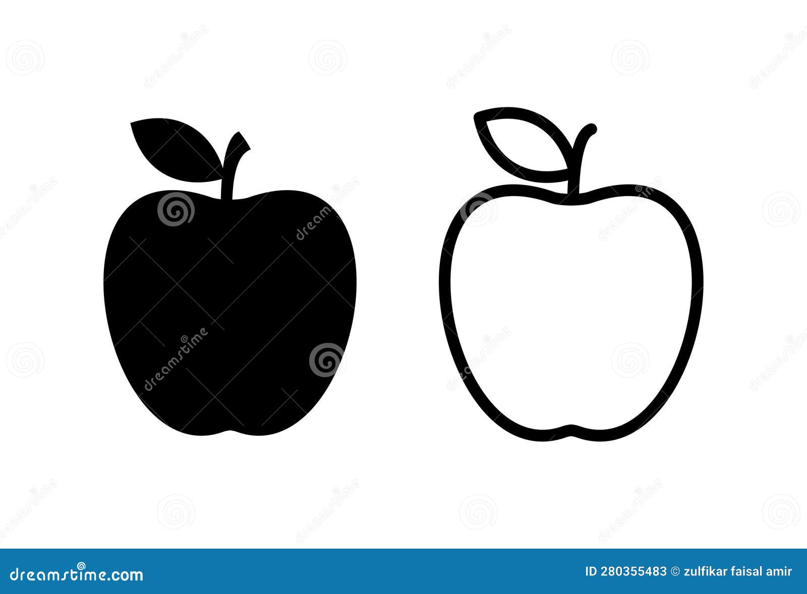 Apple Icon . Apple Vector Icon. Apple Symbols for Your Web Design Stock ...
