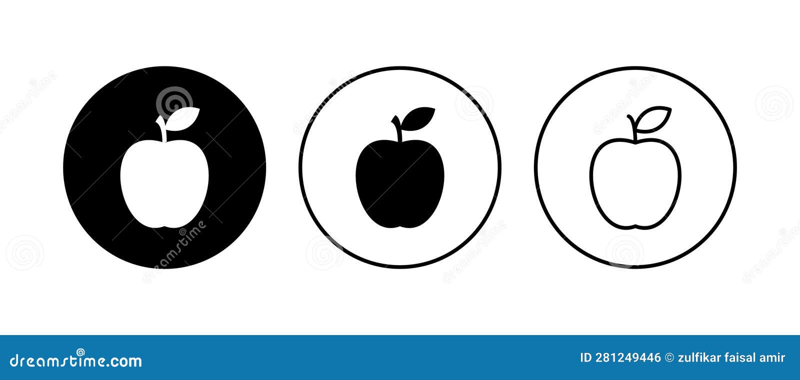 Apple Icon . Apple Vector Icon. Apple Symbols for Your Web Design Stock ...