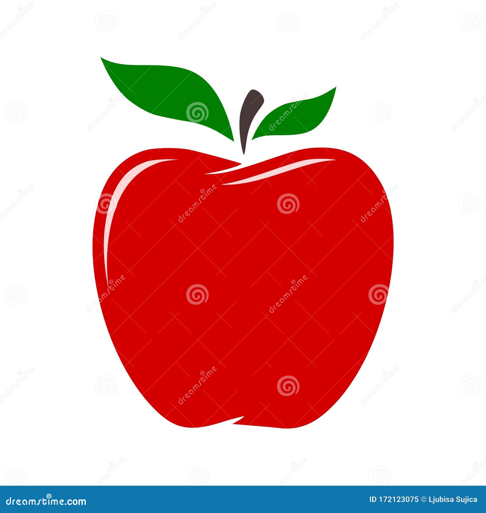 Apple icon stock vector. Illustration of cartoon, drink - 172123075
