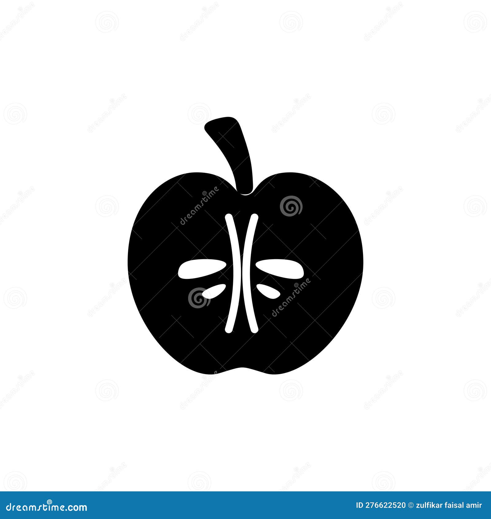 Apple icon . apple symbol stock vector. Illustration of symbol - 276622520