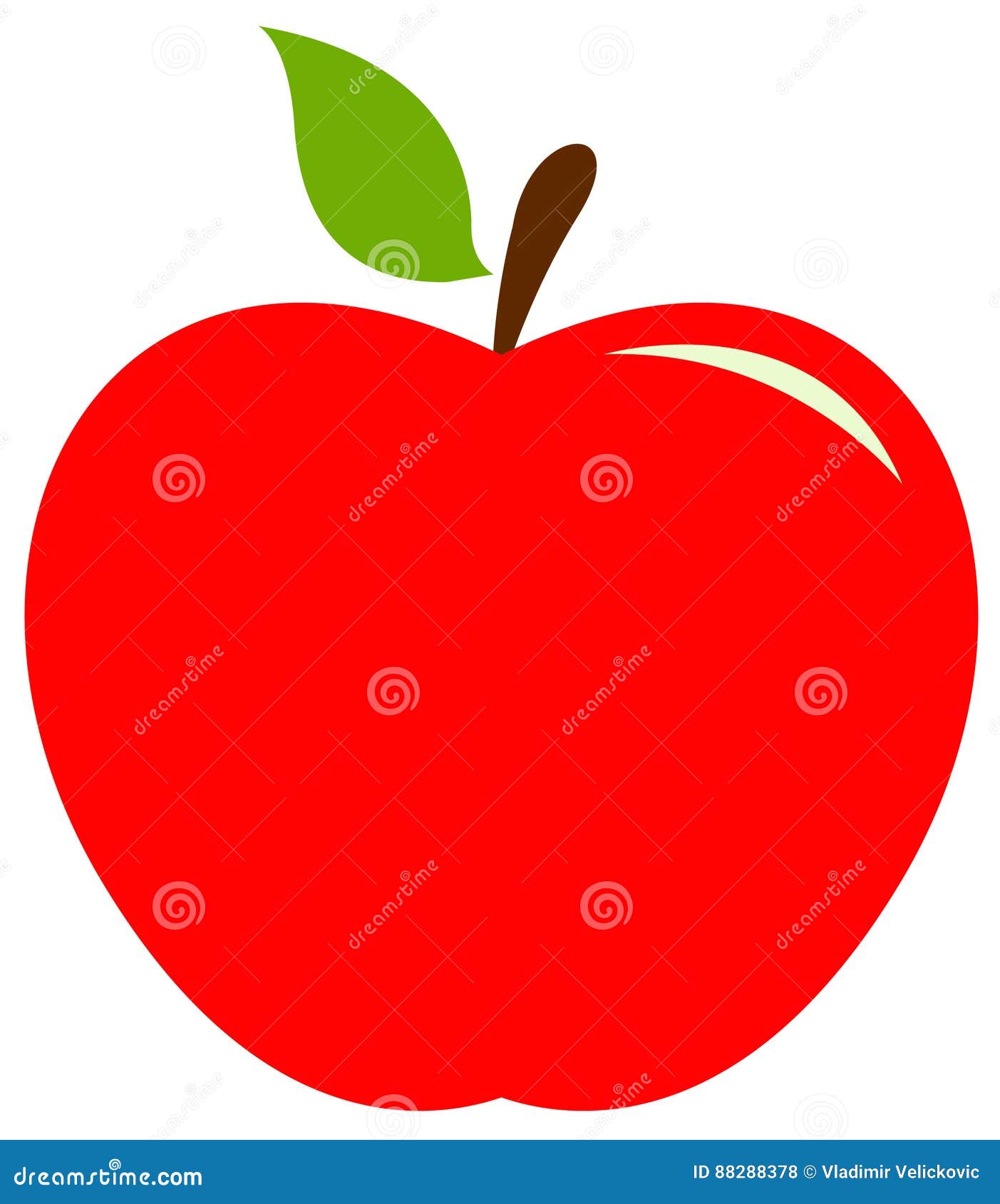 Apple icon stock vector. Illustration of silhouette, icon - 88288378
