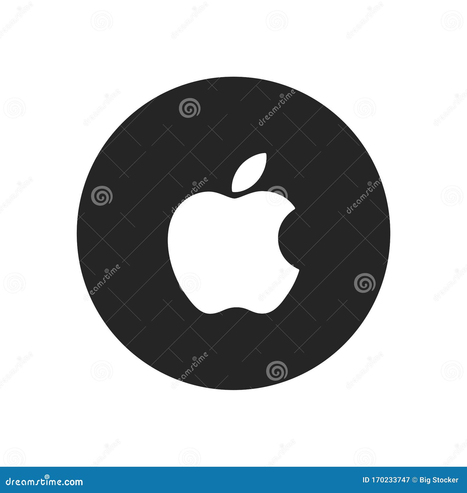 Apple Icon Vector. Simple Apple Sign in Modern Design Style for Web ...