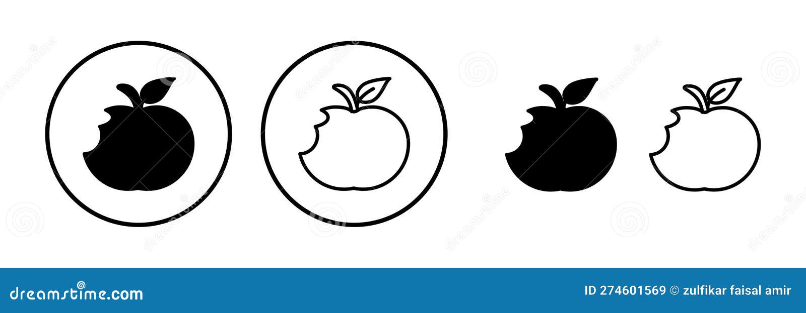 Apple icon . apple symbol stock vector. Illustration of sign - 274601569