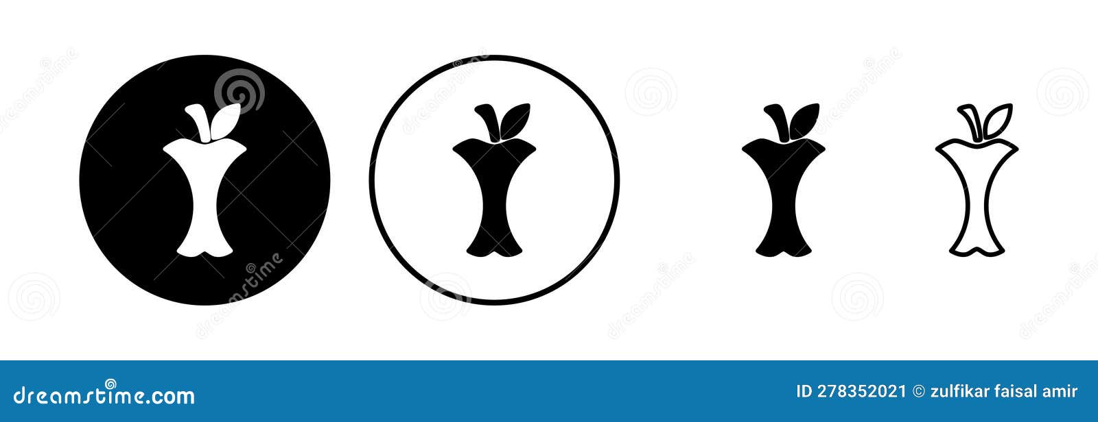 Apple icon . apple symbol stock vector. Illustration of food - 278352021