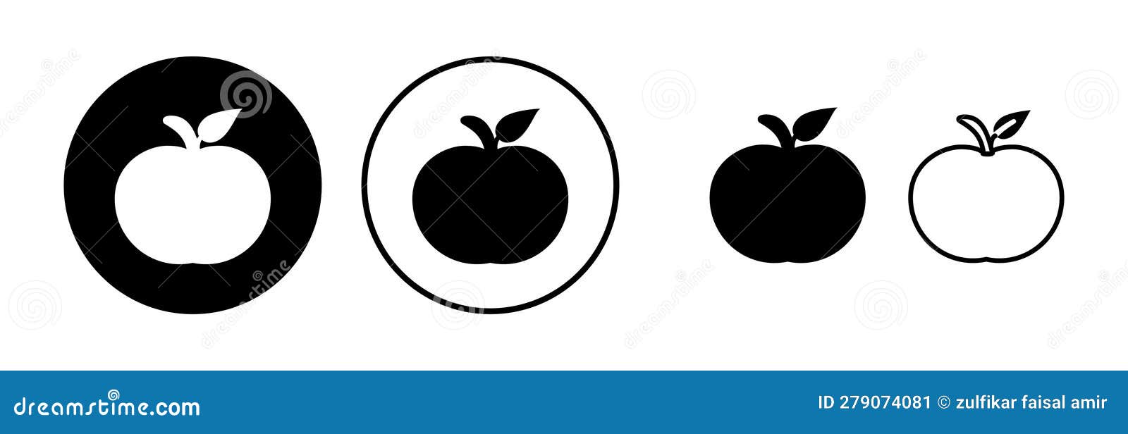 Apple icon . apple symbol stock vector. Illustration of diet - 279074081