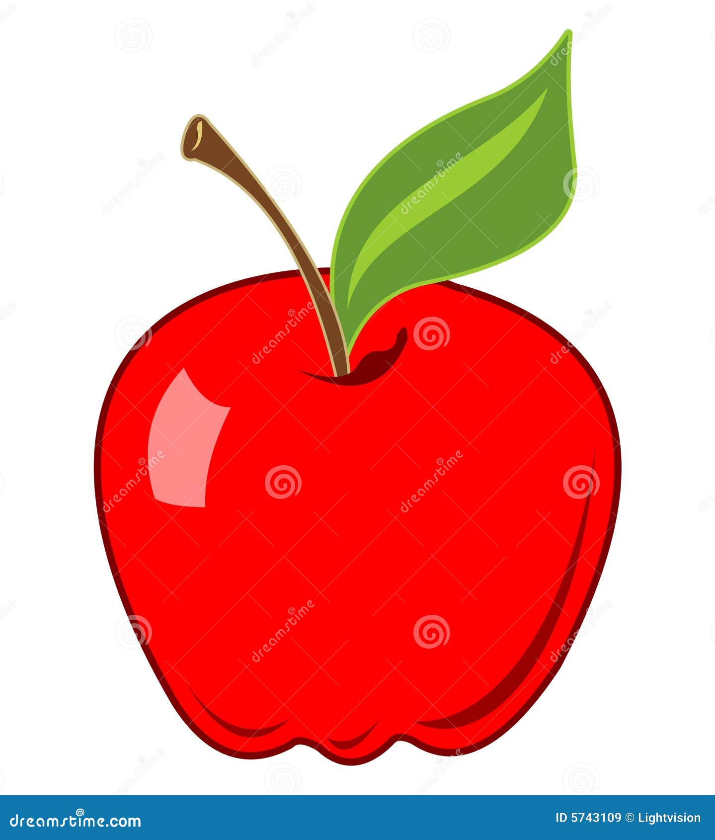 Apple illustration stock vector. Illustration of tree - 5743109