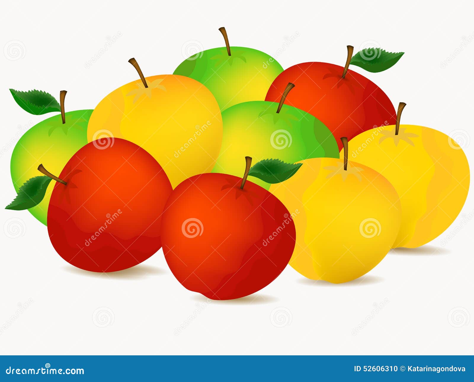 Apple illustration stock vector. Illustration of group - 52606310
