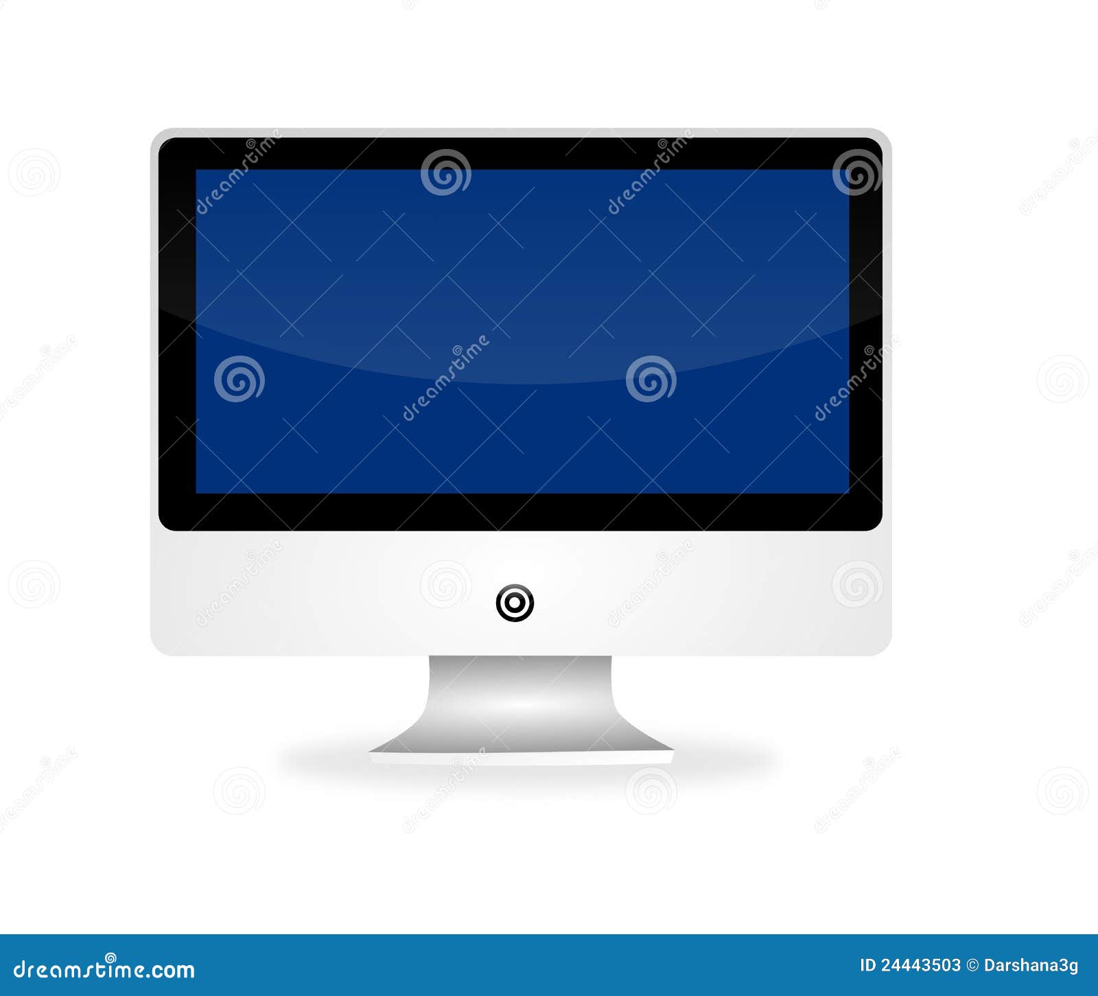 Apple imac stock illustration. Illustration of computer - 24443503