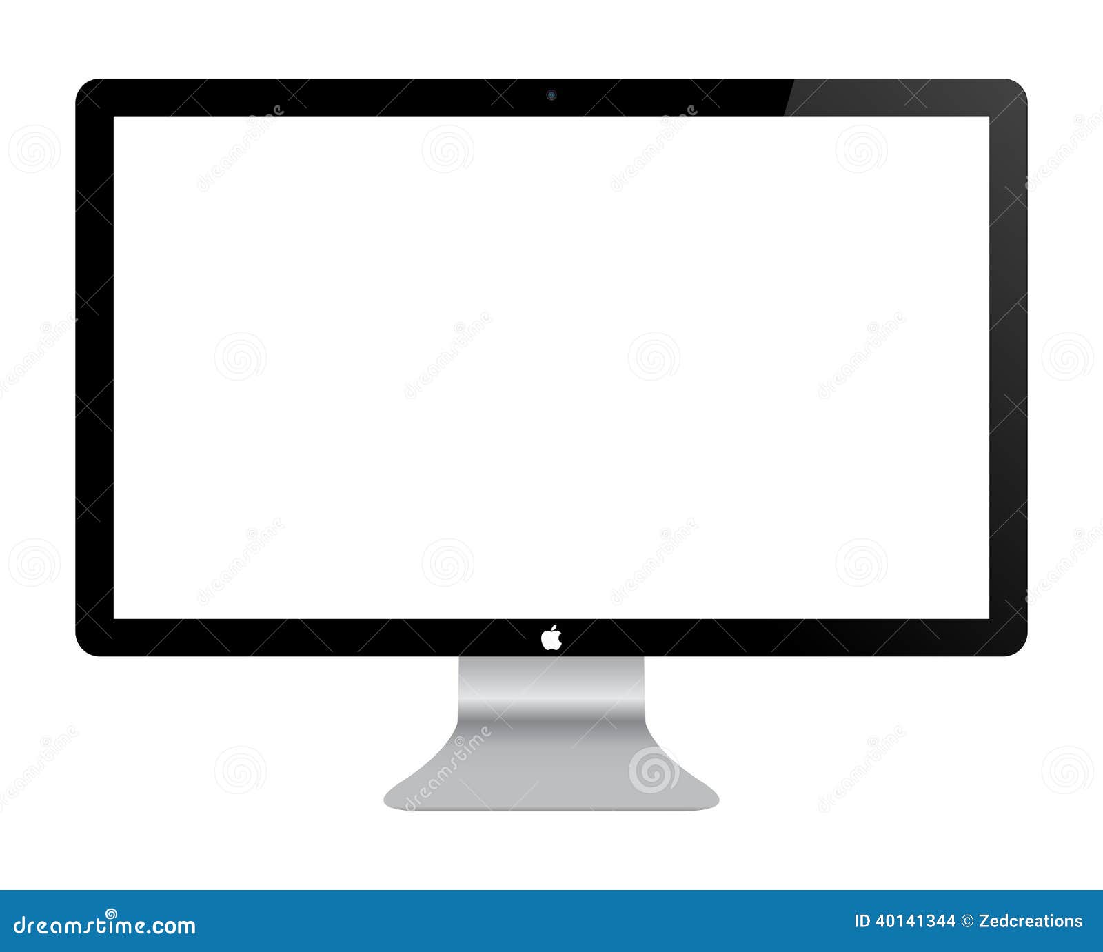 Apple Imac 24 Inch Silver Color Model Cartoon Vector | CartoonDealer ...