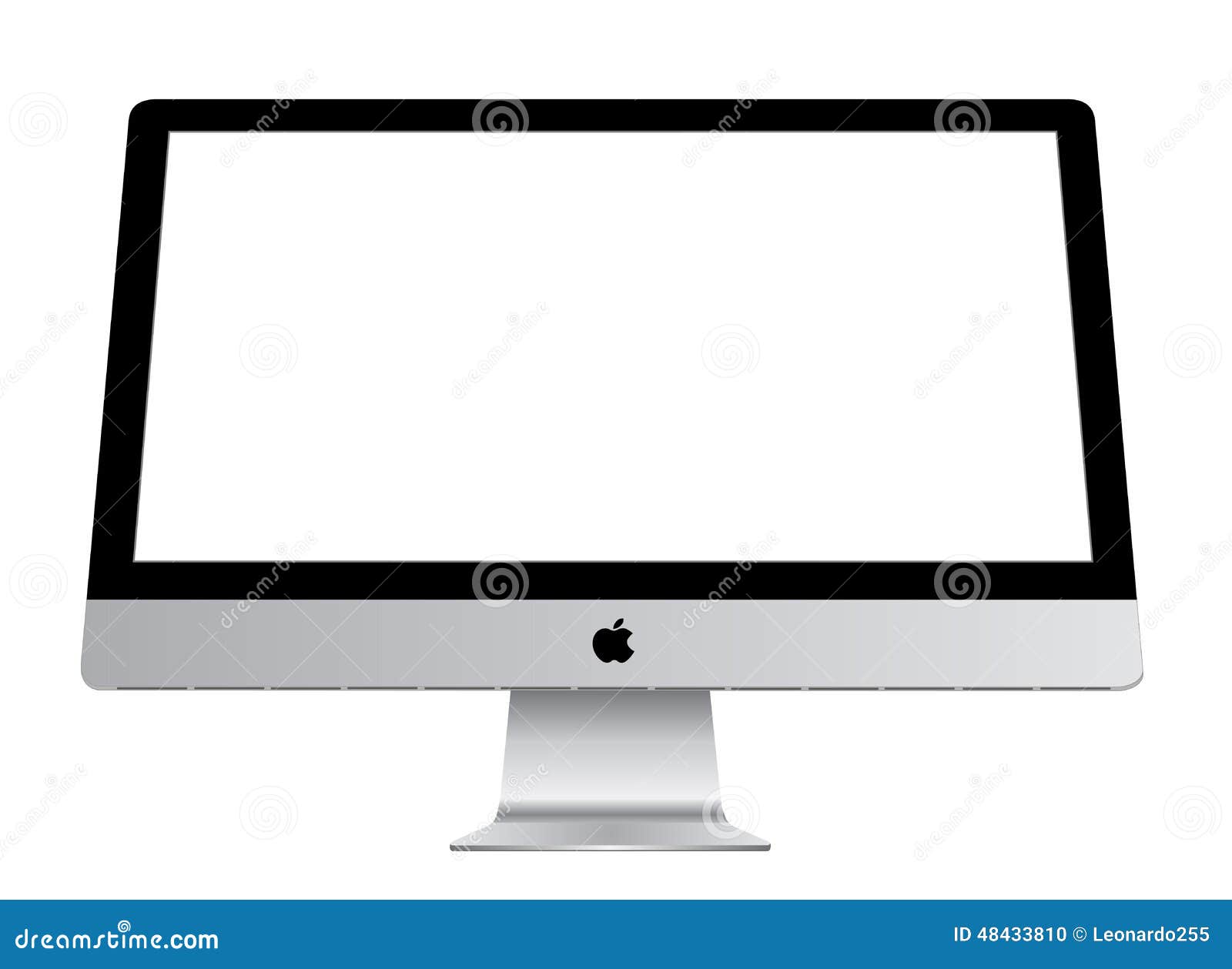 Apple Imac 24 Inch Silver Color Model Cartoon Vector | CartoonDealer ...