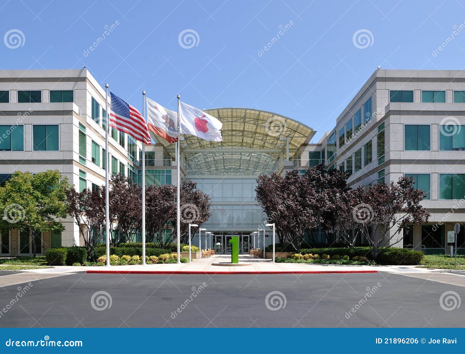 Apple Inc Headquarters editorial photo. Image of pole - 21896206