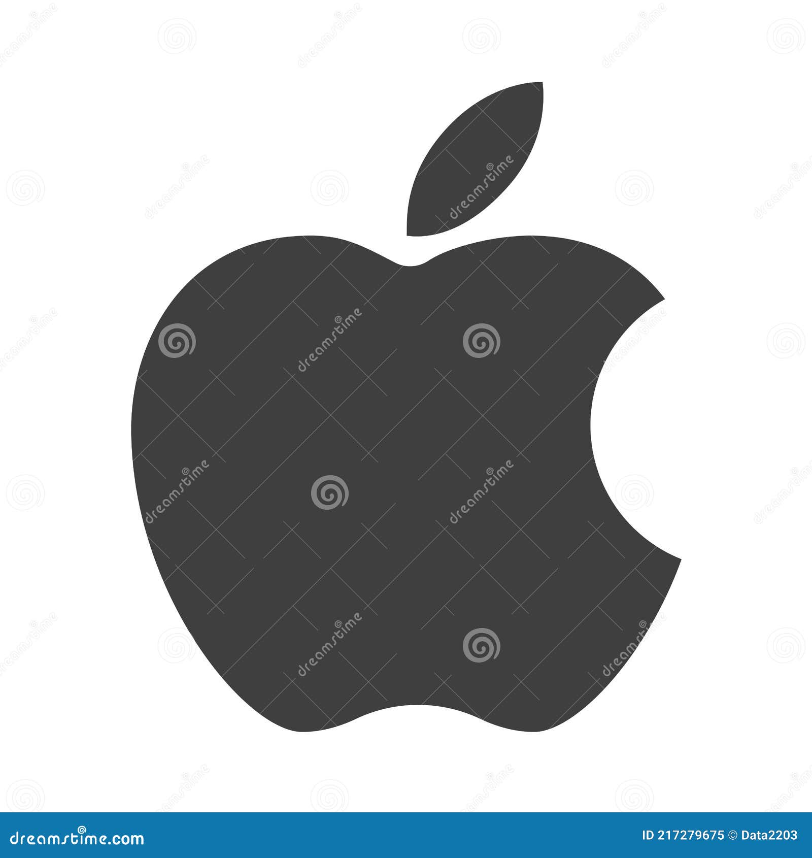 Apple Inc vector logo editorial image. Illustration of computer - 217279675