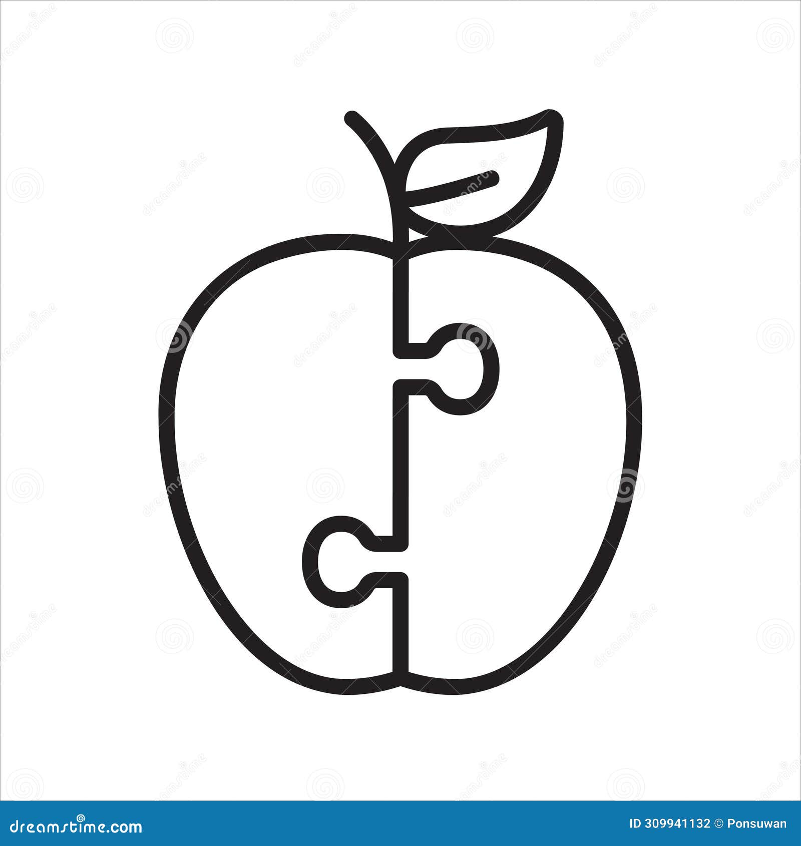 Jigsaw Icon In Trendy Design Style. Jigsaw Icon Isolated On White ...