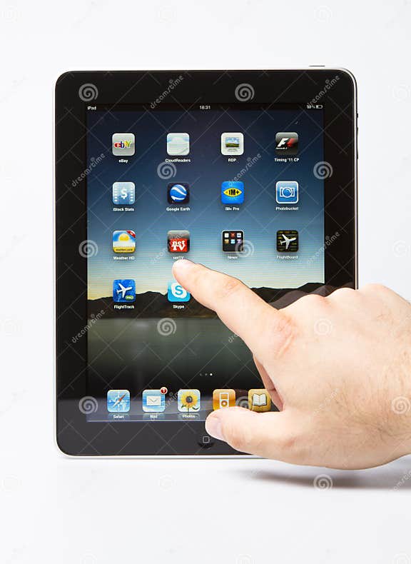 Apple iPad editorial photography. Image of white, tablet - 19828122