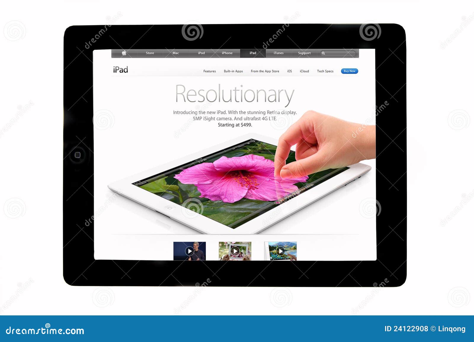 IPad Apple Tablet With A Cup Of Coffee. Elegant And Cozy Feminine ...