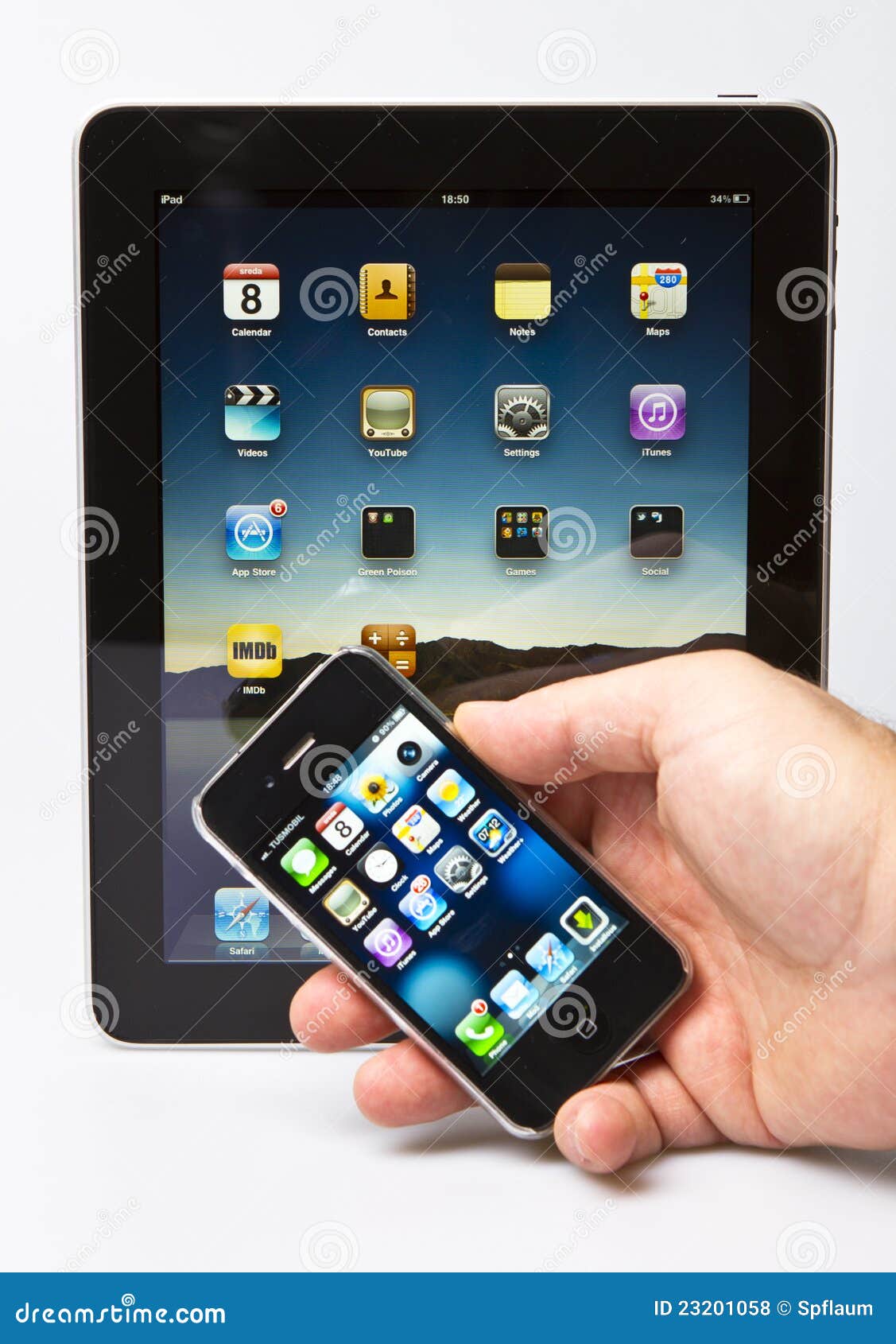 Apple ipad 3 and iPhone 4S editorial stock photo. Image of computers ...