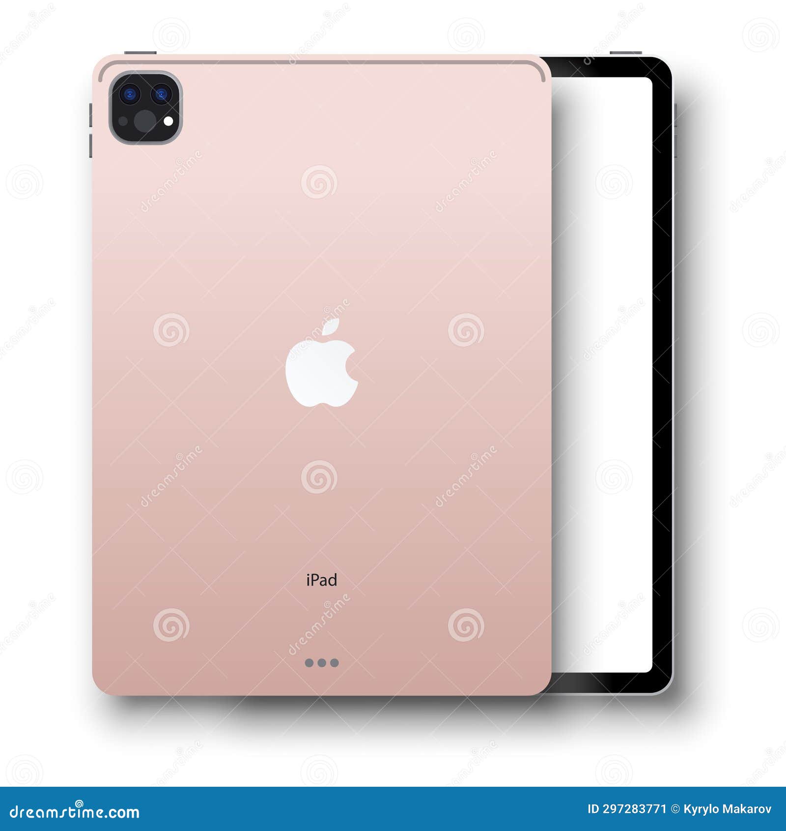 Apple IPad. Mini, Air, Pro Models. Screen, Pink Color. Smart Device Mockup. Electronics Concept ...