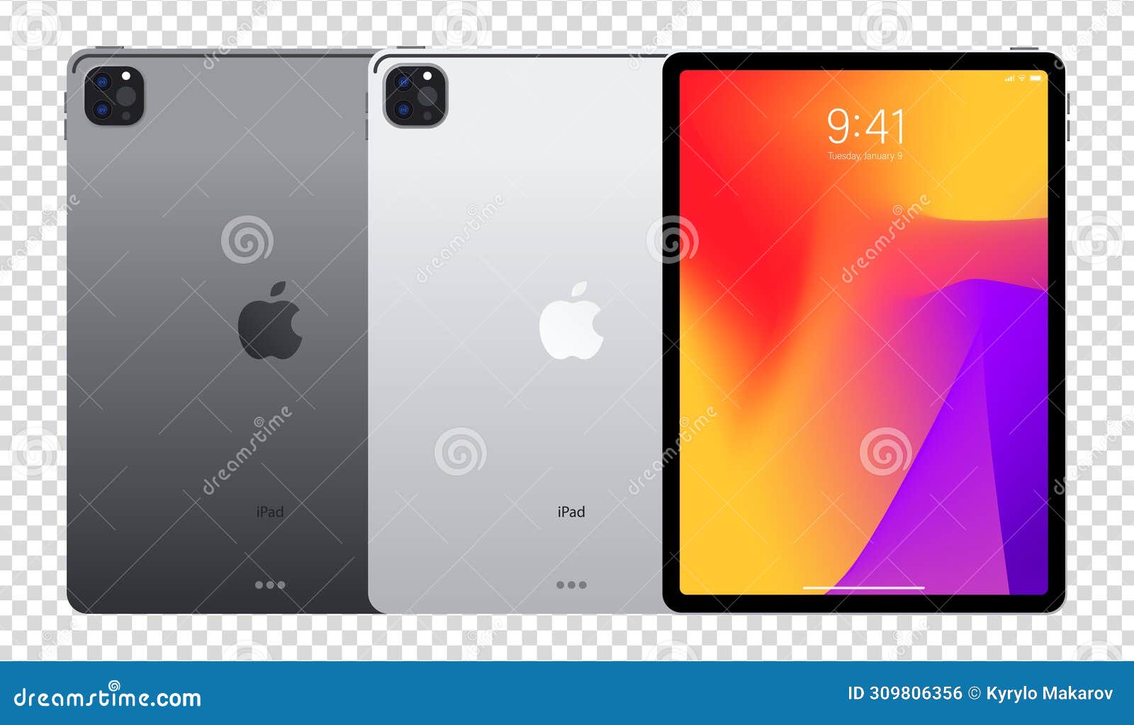 Apple IPad. Ipad Mini, Air, Pro 2021. Screen Ipad Front, Back Side Ipa ...