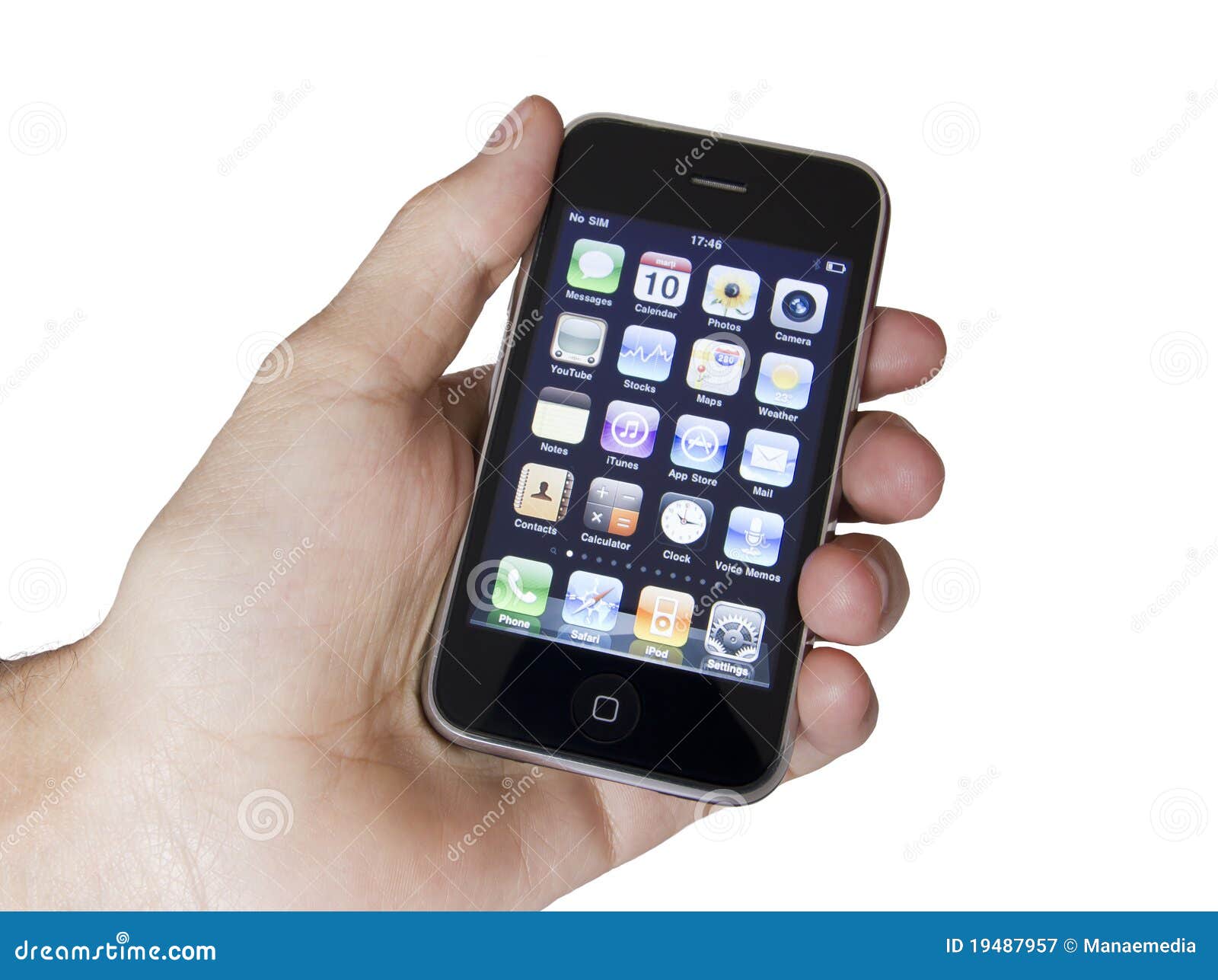 Apple IPhone 3GS editorial photography. Image of black - 19487957