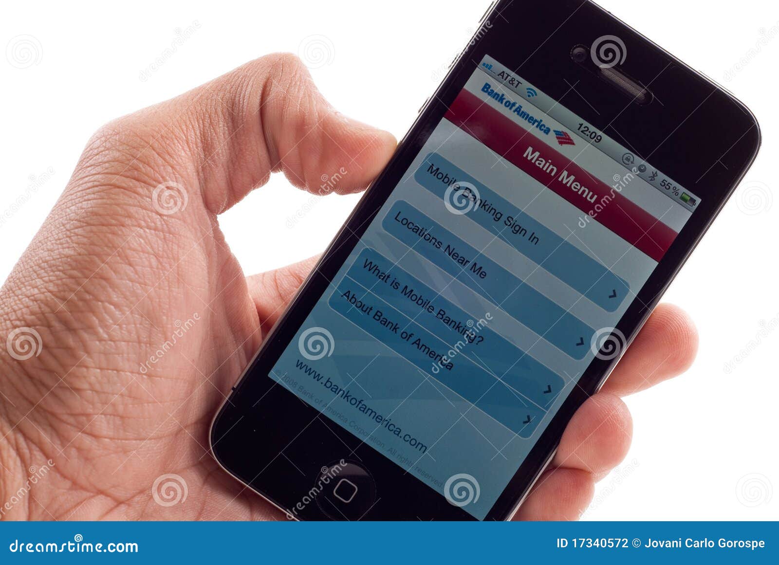 Apple IPhone 4 Banking Application Editorial Photography - Image of ...