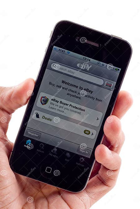 Apple IPhone 4 EBay Auction Editorial Photography - Image of four ...