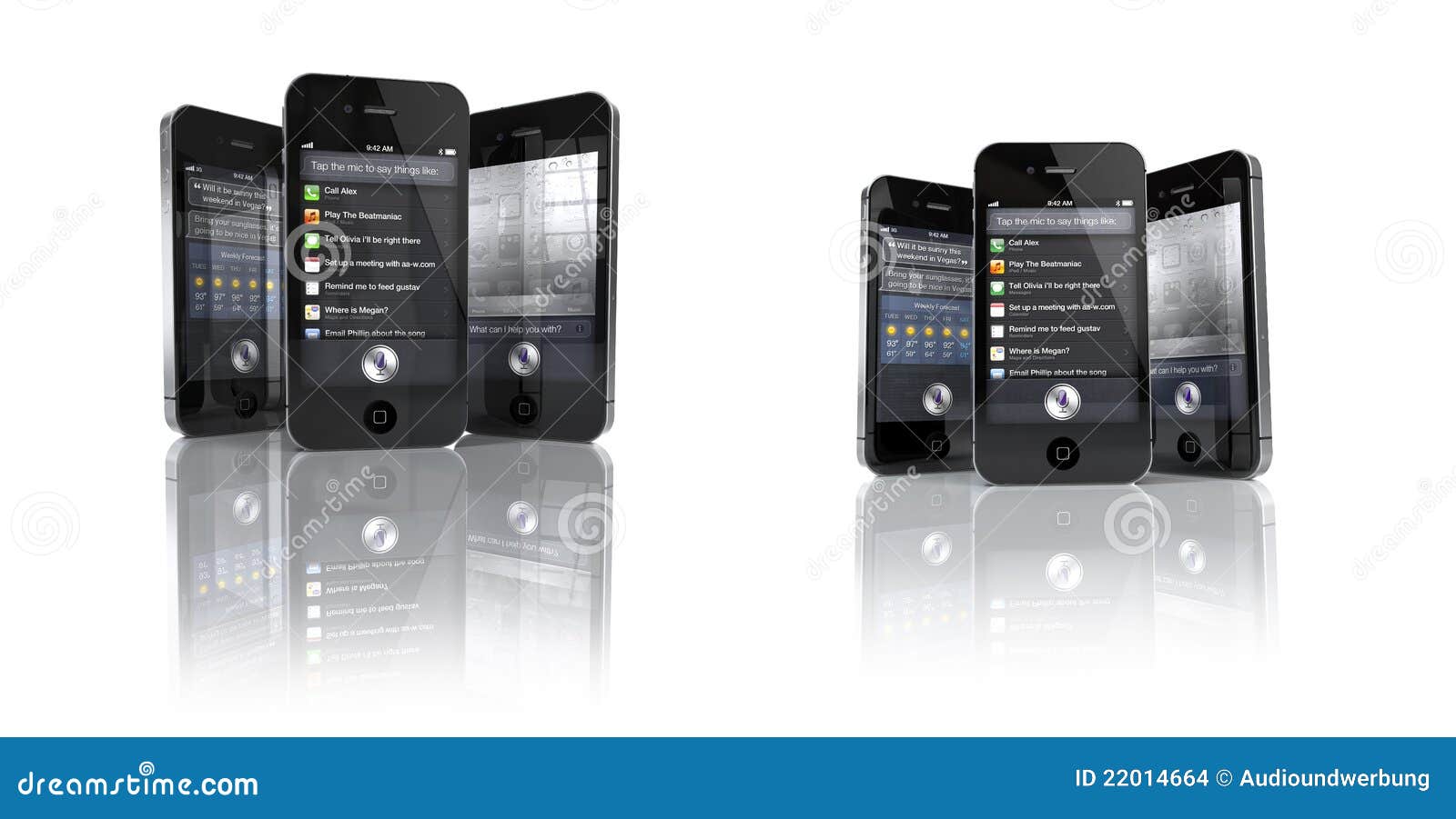 Apple IPhone 4S with Siri App - SET Editorial Stock Image - Image of ...