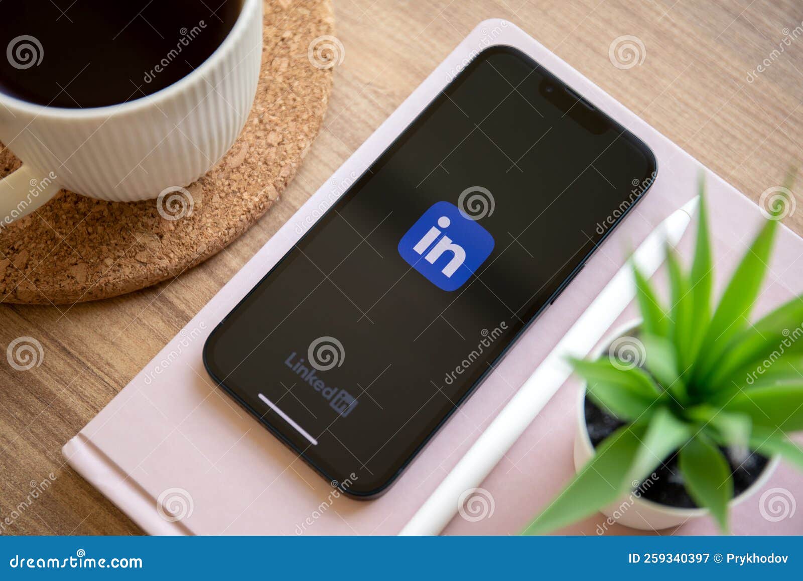 Apple IPhone 14 with App LinkedIn in the Screen Editorial Photography ...