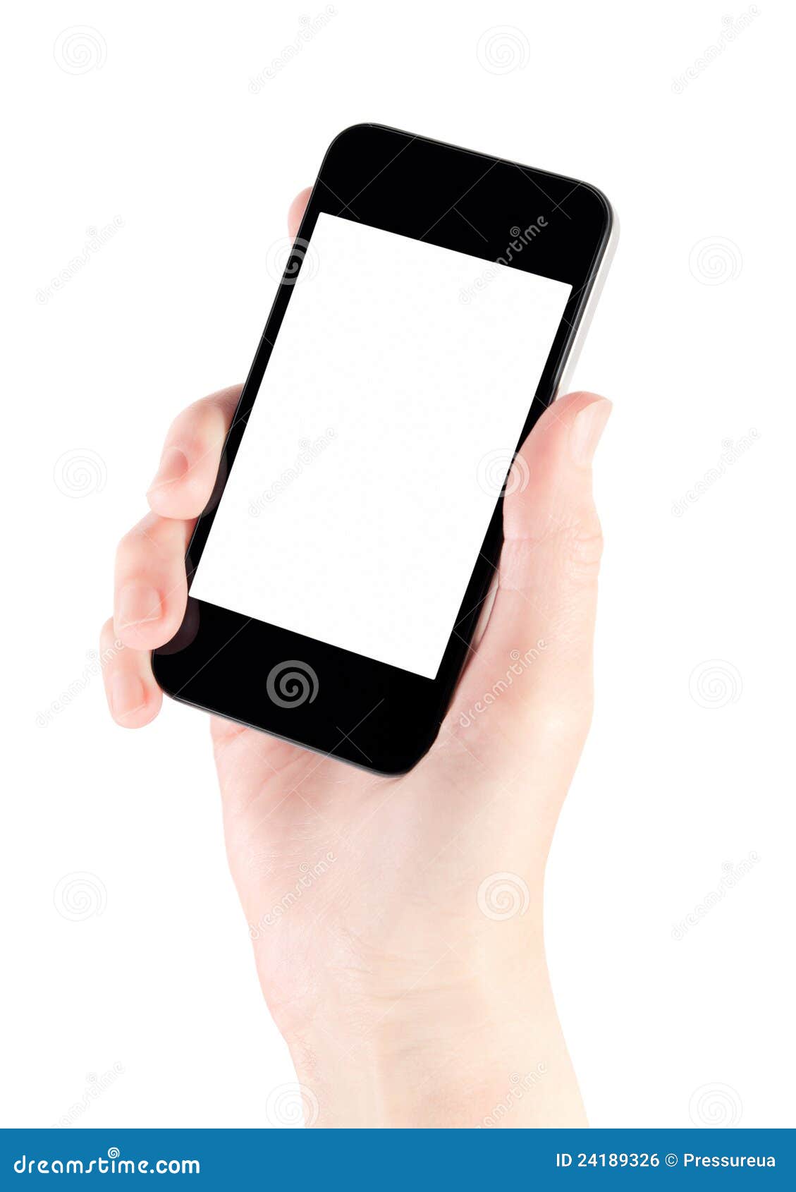 Apple IPhone Mobile Smartphone in Hand Isolated Stock Photo - Image of ...