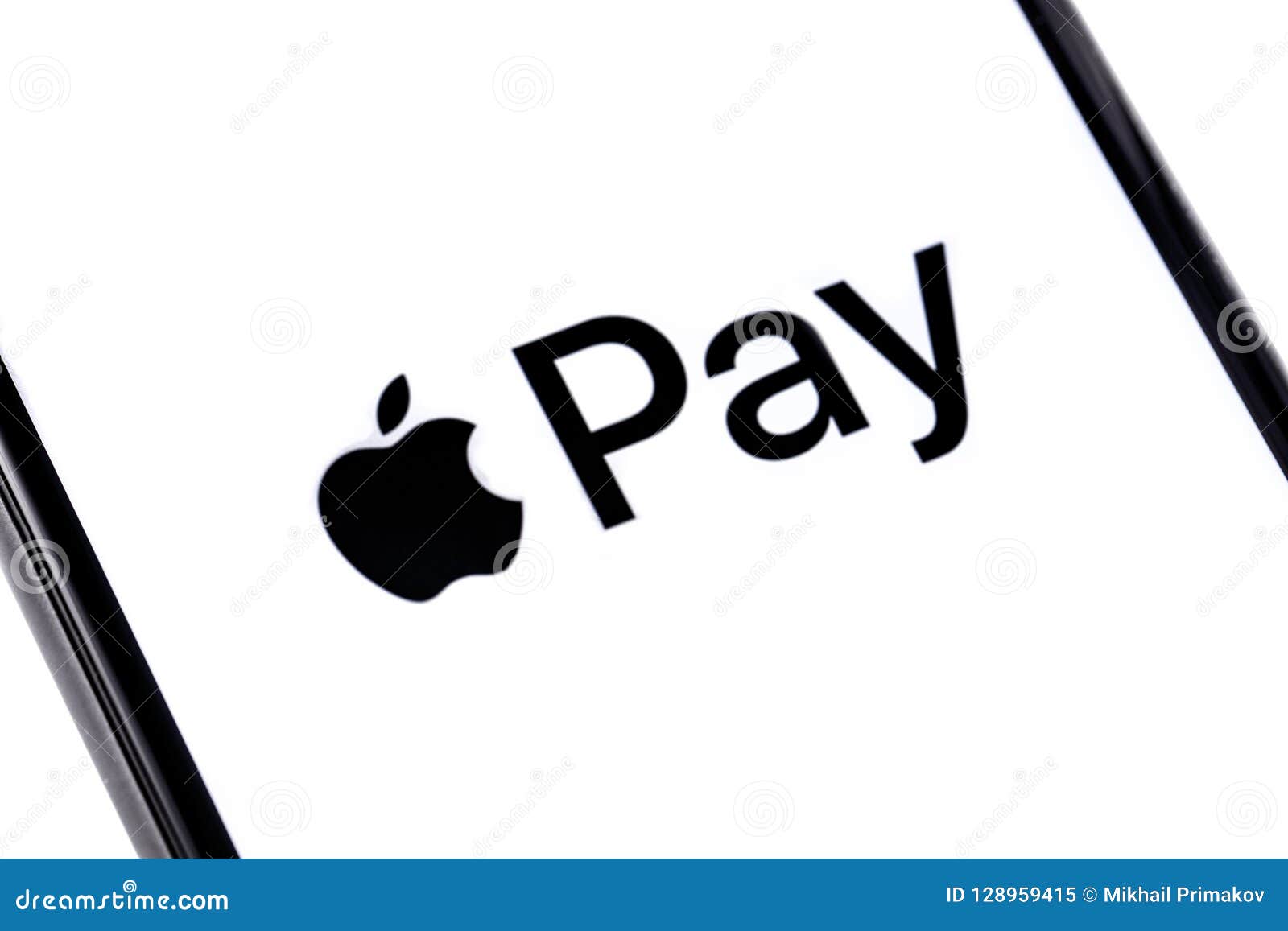 Apple IPhone with Apple Pay Logo. Russia - October 04, 2018 Editorial ...